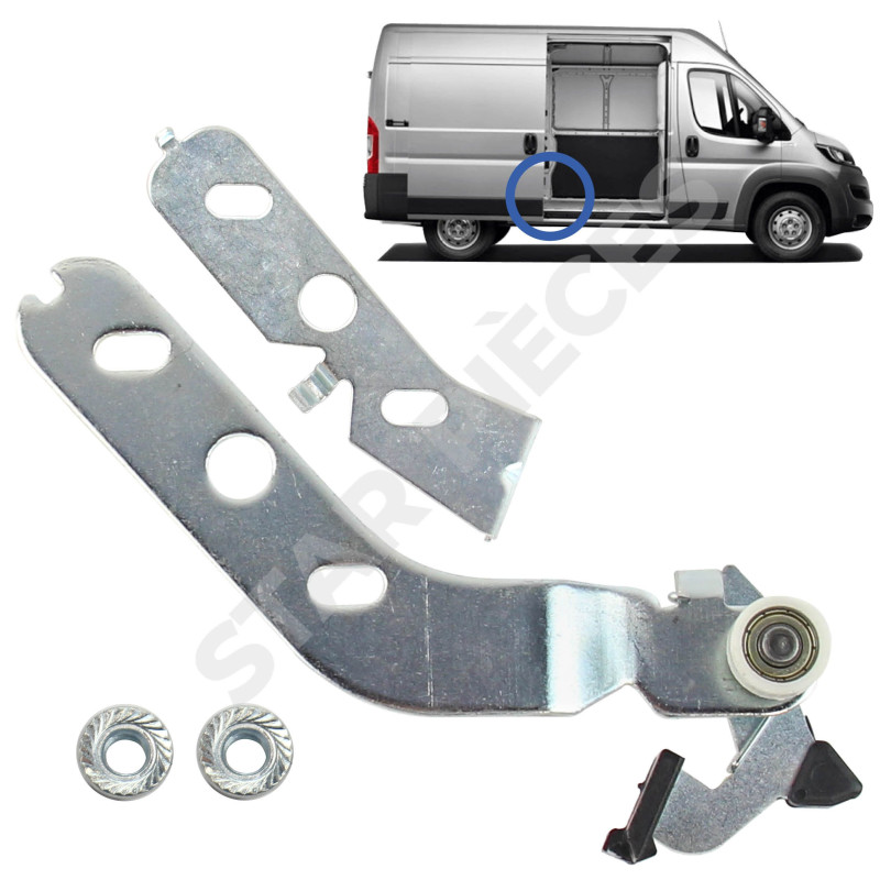 Rodillo de puerta inferior para puerta lateral derecha para Fiat Ducato ...