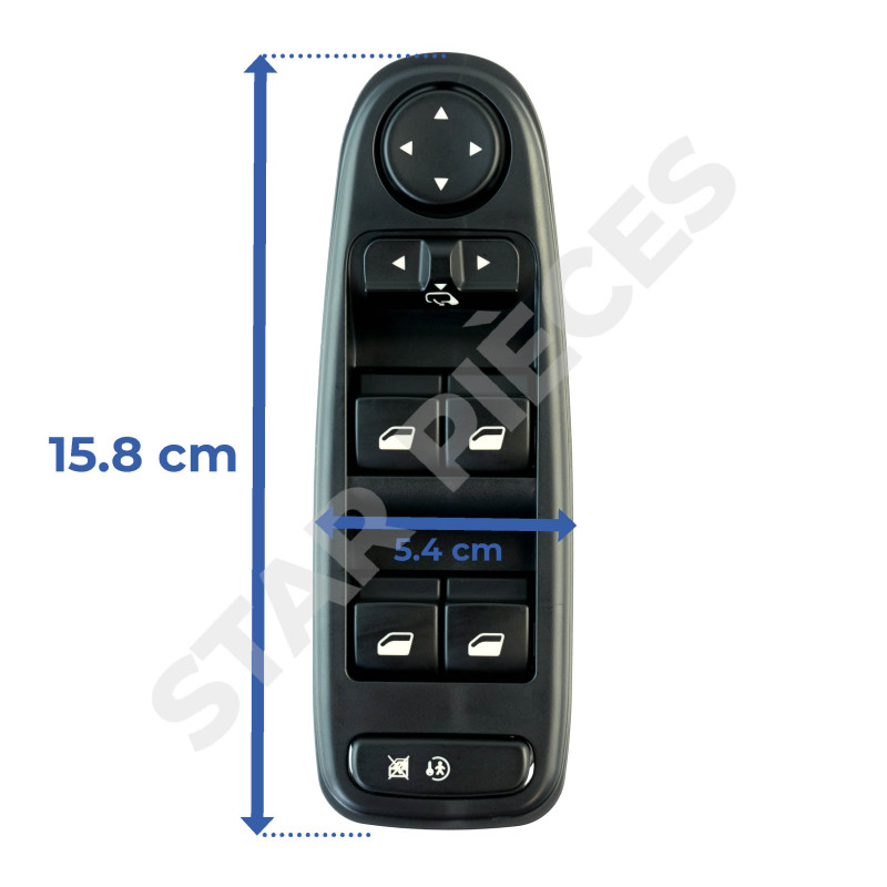 Commande lève-vitre pour C4 Picasso et C4 Grand Picasso (avec rétroviseurs rabattables) | 6554YH ...