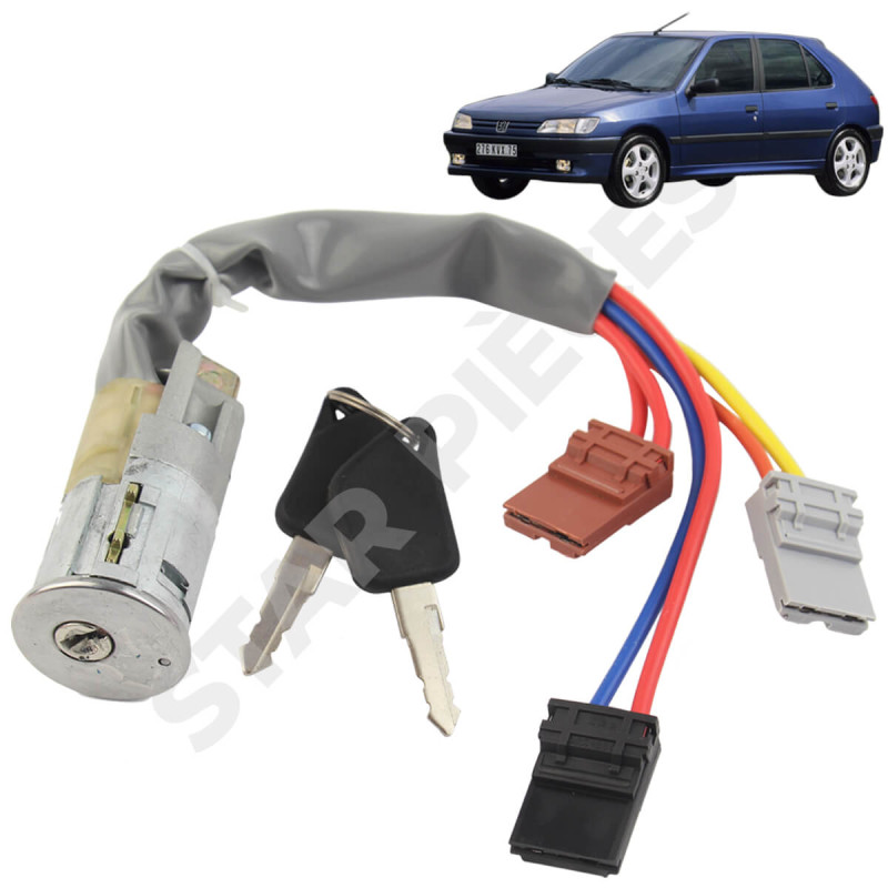 Bombín de arranque para Peugeot 306 - Repuesto de calidad con Star Pieces